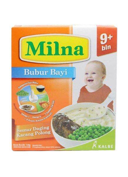 Milna Bubur Bayi Semur Daging Kacang Polong Pack 120 Gram | Lazada ...