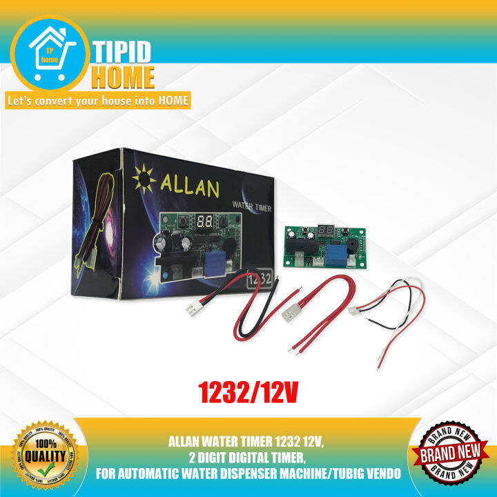 ALLAN WATER TIMER 1232 12V, 2 DIGIT DIGITAL TIMER, FOR AUTOMATIC WATER ...