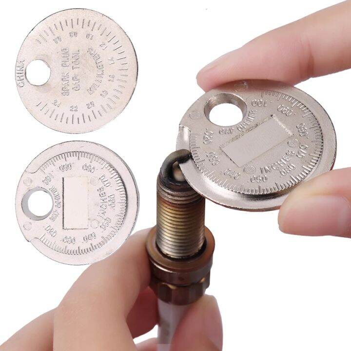 High Accuracy Car Spark Plug Gap Gauge Test Tool Measurement Coin-Type ...