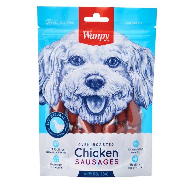 Wanpy Dog Chicken Sausage 100g | Lazada