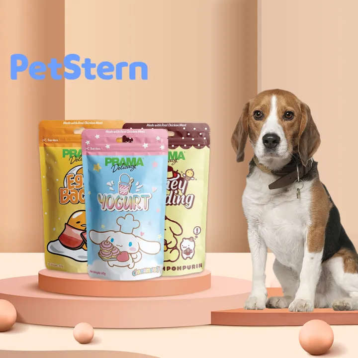 PetStern(Prama)🌈พราม่า Delicacy ขนมสุนัข เนื้อไก่แท้ อร่อย มาพร้อมคุณภาพที่ดี 60-70กรัม Dog ...