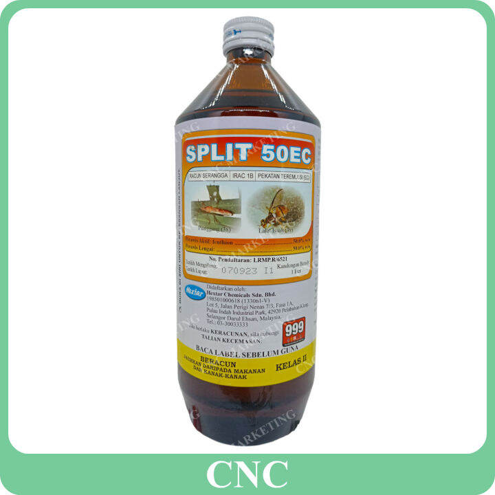1L Split 50EC Hextar Fenthion 50% Racun Serangga Insecticide Lalat Buah ...