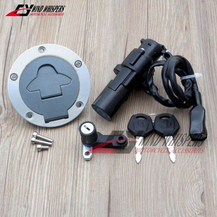 Motorcycle Ignition Switch Fuel Tank Gas Cap Seat Lock Key Set For YZF ...