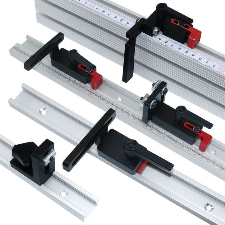 Aluminum Miter Track Stop,Workbench T-Slot T Track Flip Stop ...