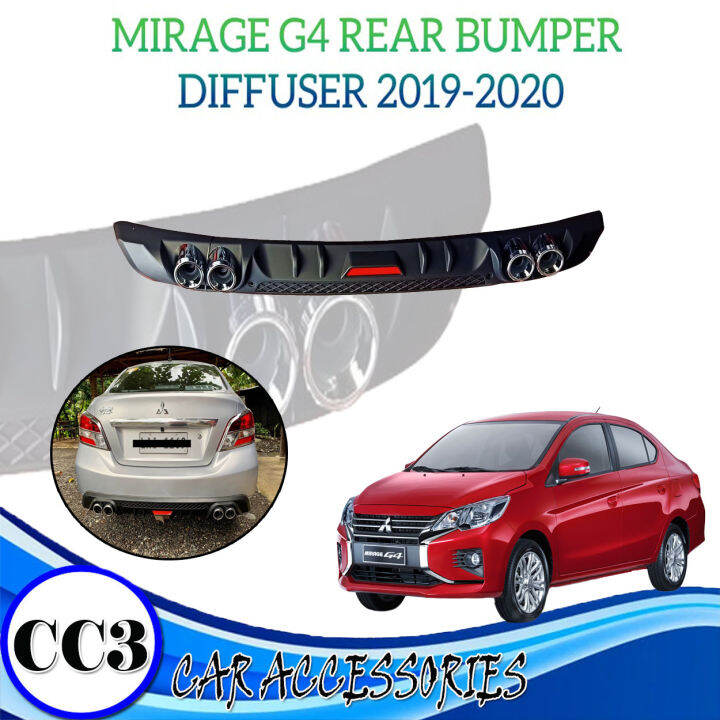 Mirage G4 2019-2020 Rear Bumper Diffuser | Lazada PH