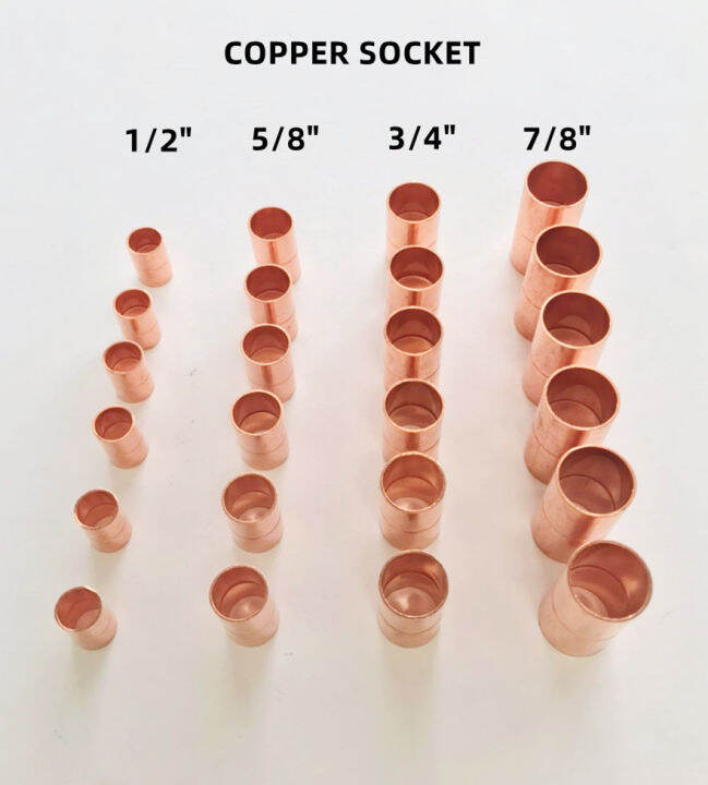 COPPER SOCKET 1/2 5/8 3/4 7/8 AIR CONDITIONER COPPER JOINT | Lazada