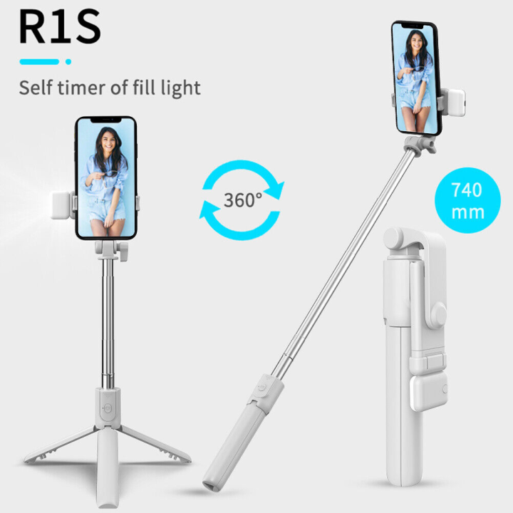 (W) R1S Monopod/Tripod Mobile Phone Holder for Vlogger and Live ...