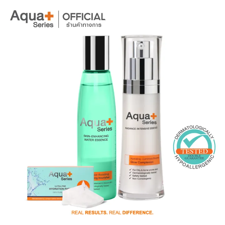 AquaPlus Radiance-Intensive Essence 30 ml. & Skin-Enhancing Water Essence 140 ml. (ฟรี Ultra ...