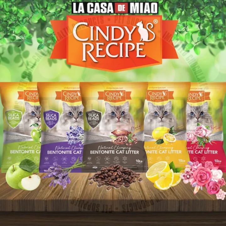 Cindy's Recipe Natural Clumping Litter Bentonite Cat Litter with Silica ...