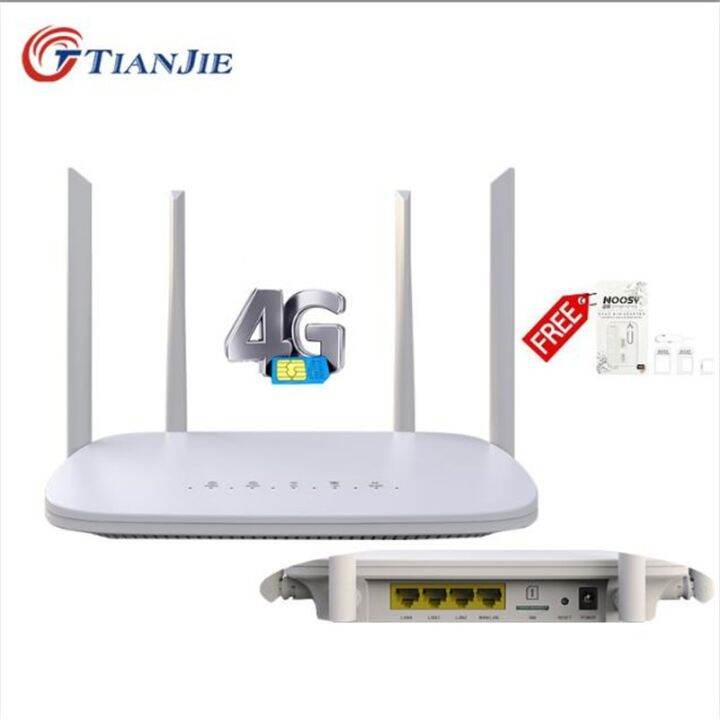 TIANJIE 4G CPE LTE SIM CARD Router Wifi Unlock 300Mbps High Speed Mobile Hotspot Mini Modem ...