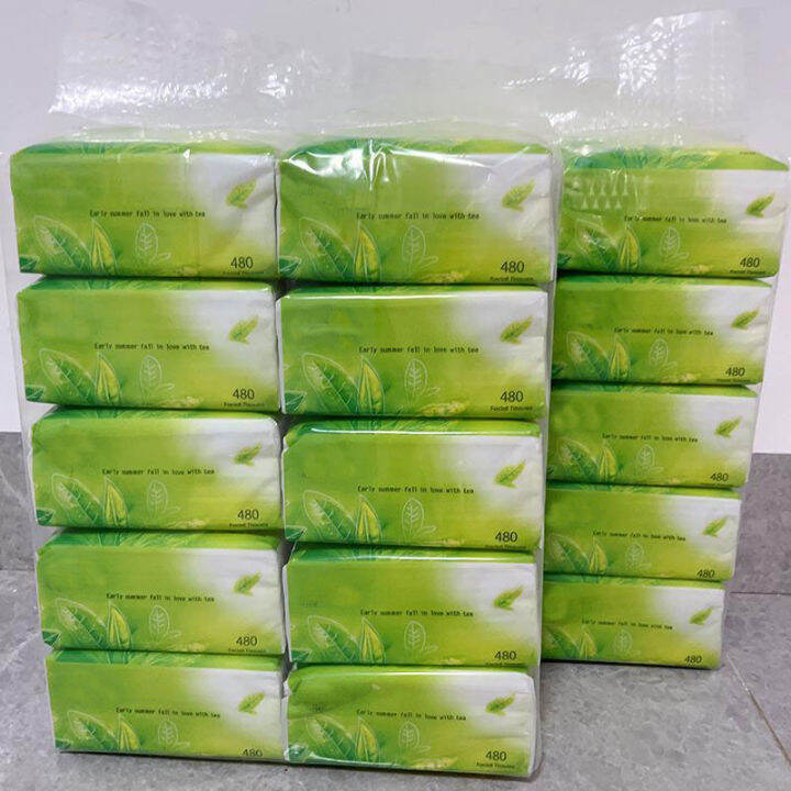 NDY 4-Ply 480 Sheets 10 Pcs Disposable Inter-Folded Facial Tissue ...
