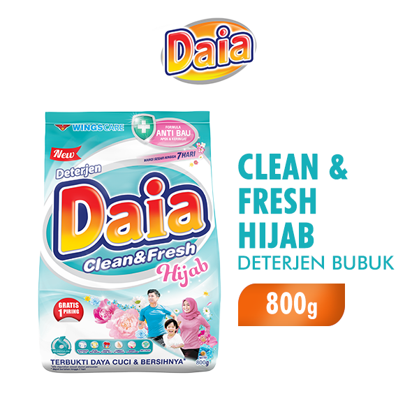DAIA Deterjen Bubuk Clean & Fresh Hijab 800g | Lazada Indonesia