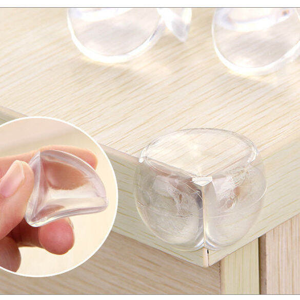 Baby Safety Silicone Table Corner Protector Transparent Anti-Collision ...
