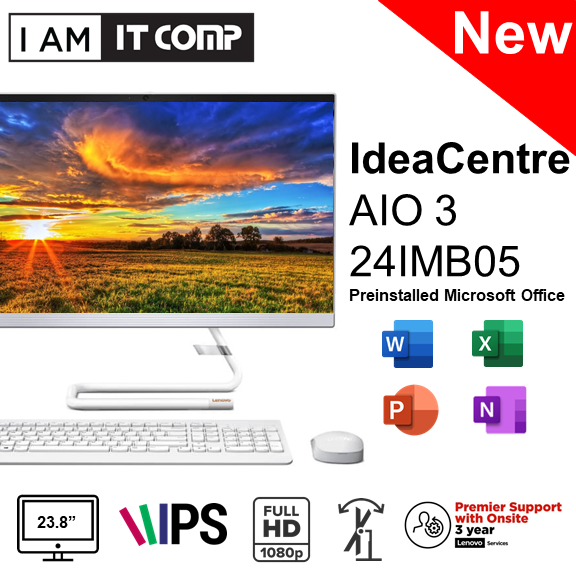 Lenovo IdeaCentre AIO 3 24IMB05 F0EU00RBMI 23.8" FHD IPS Desktop ( i5 ...