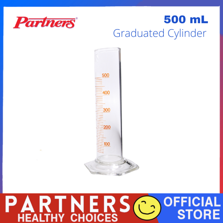PARTNERS GRADUATED CYLINDER 500 ML (1 PIECE ) | Lazada PH