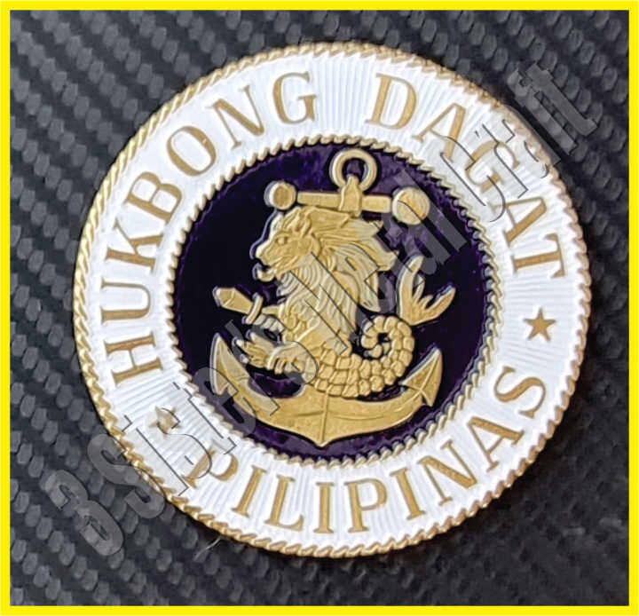 Hukbong Dagat (Philippine Navy) Car emblem, molder type, brass ...