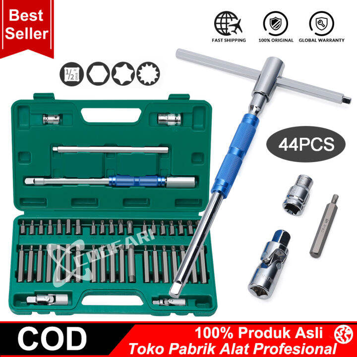 Hex Star Spline Bit Set 44pcs Bintang Batch Set Mata Kunci Sock L ...