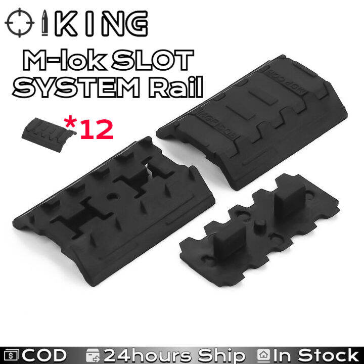 M Lok Rail Section 12-Pack M-Lok Rail Covers – Tactical Slot System ...