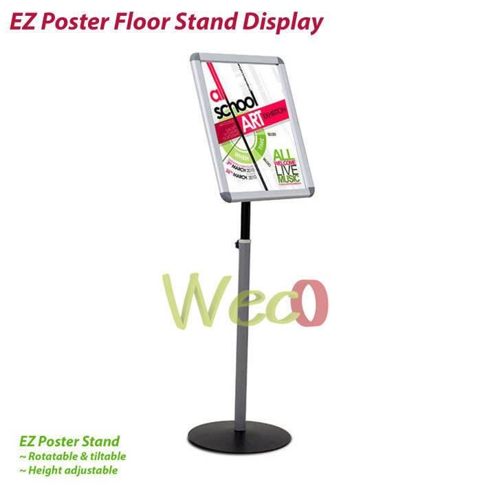 Poster floor stand display EZ stand A4 /A3 /A2 | Lazada