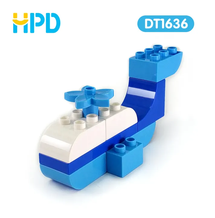 Duplo Compatible Building Blocks Set Sea Animals - HPD Whale Blocks ...