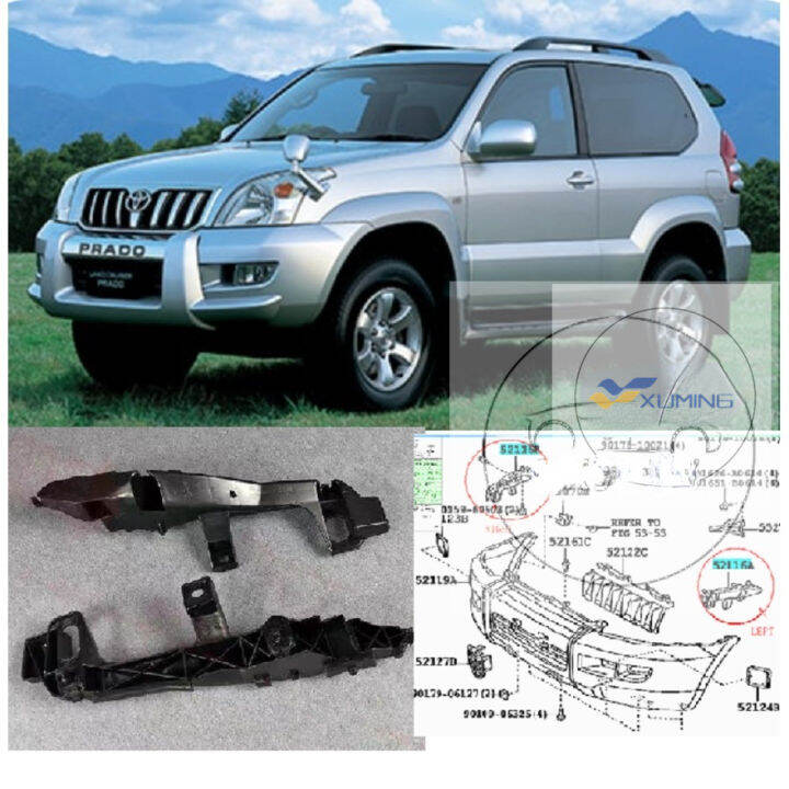 Xuming FOR Toyota PRADO 2003 2004 2005 2006 2007 2008 2009 FRONT BUMPER ...