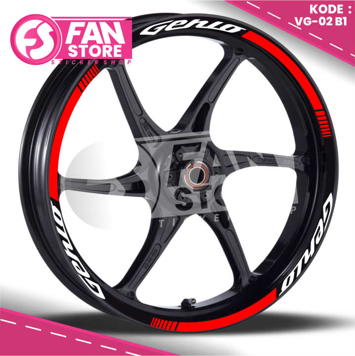 Sticker Cutting Velg Genio - Stiker Velg Genio - Sticker Velg Motor ...