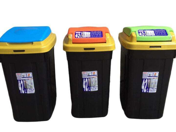 TRASHBIN/BASURAHAN 42 LITERS ZOOEY ULTRA DUST BLACK/TRASH BIN | Lazada PH