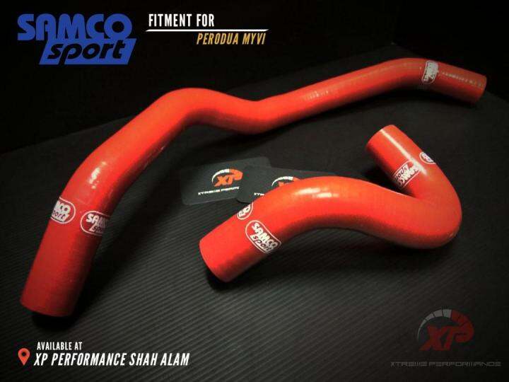 SILICONE RADIATOR HOSE SAMCO PERODUA RADIATOR MYVI RED COLOR 2 PCS | Lazada