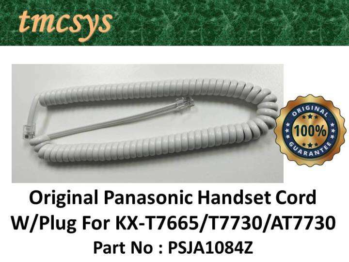 Original Panasonic Handset Cord With Plug Telephone Cable PSJA1084 For ...