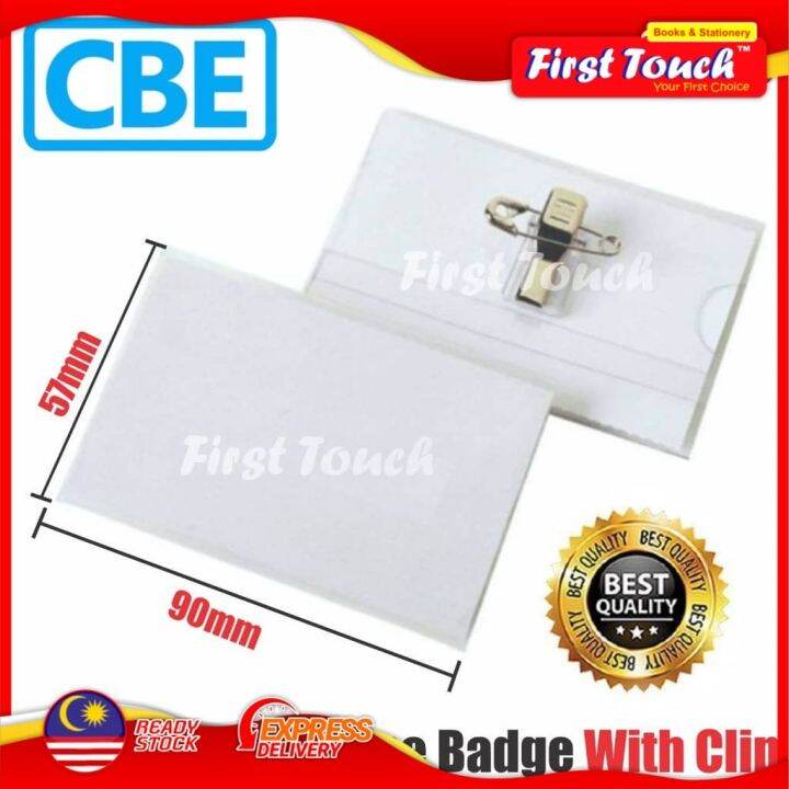 CBE PVC Name Badge with Clip (57mm x 90mm) 2557 | Lazada