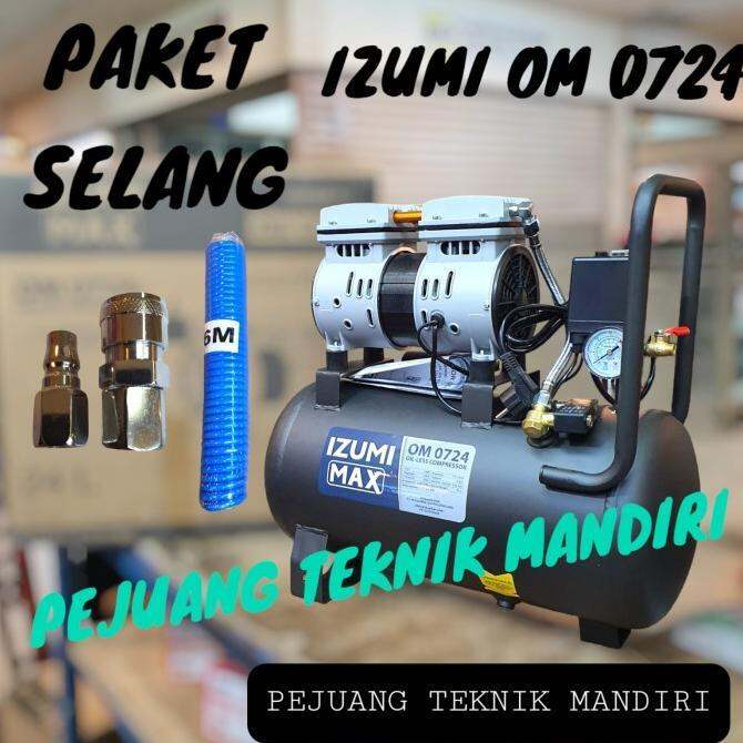 MESIN KOMPRESOR ANGIN OILLESS IZUMI MAX OM 0724 / IZUMI MAX OM0724 | Lazada Indonesia