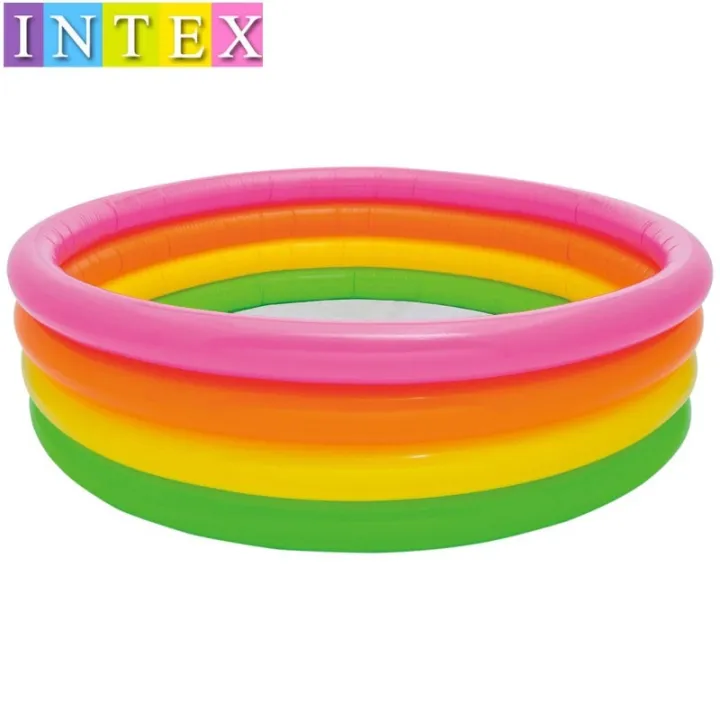 INTEX swimming pool 4-Ring 3-Ring Inflatable Outdoor JLR Inflatable ...