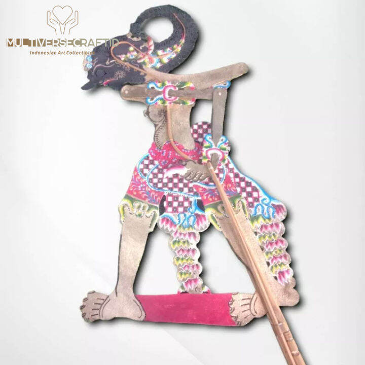 Wayang Kulit Sapi ASLI Werkudoro/Werkudara Ukuran Besar 70cm Standar ...