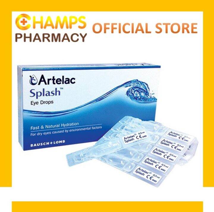 ARTELAC SPLASH EYE DROPS (0.5MLX30'S) | Lazada