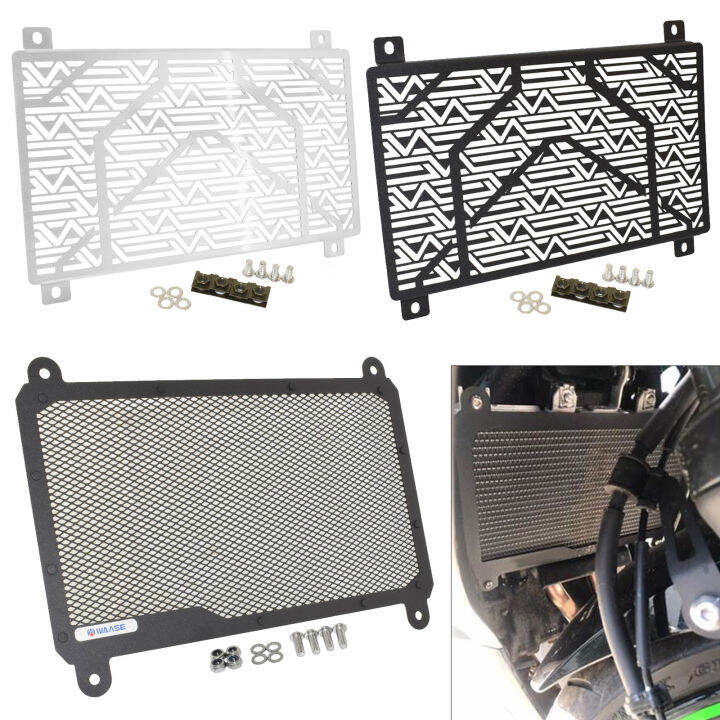 Motorcycle Front Radiator Water Cooler Grille Guard Cover Shroud ...