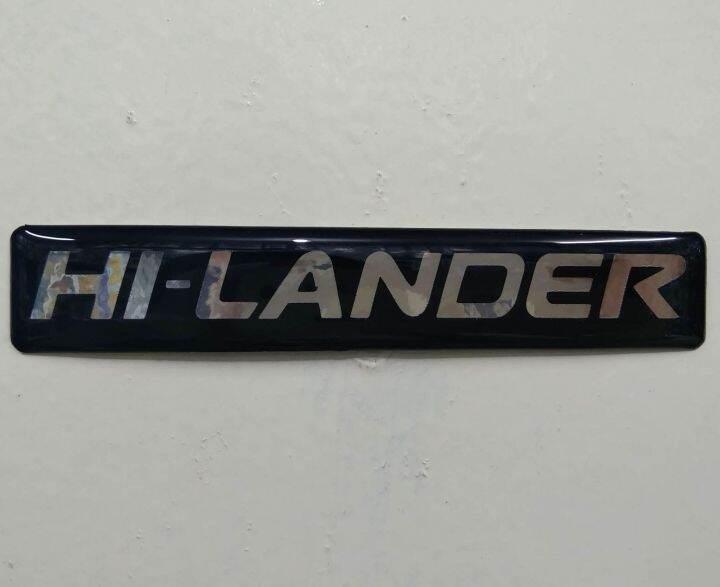 Hi-Lander Silicon sticker for Isuzu crosswind | Lazada PH