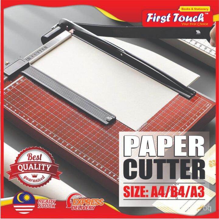 Paper Cutter Wooden Base Metal Steel A4 B4 A3 Paper Cutter Machine