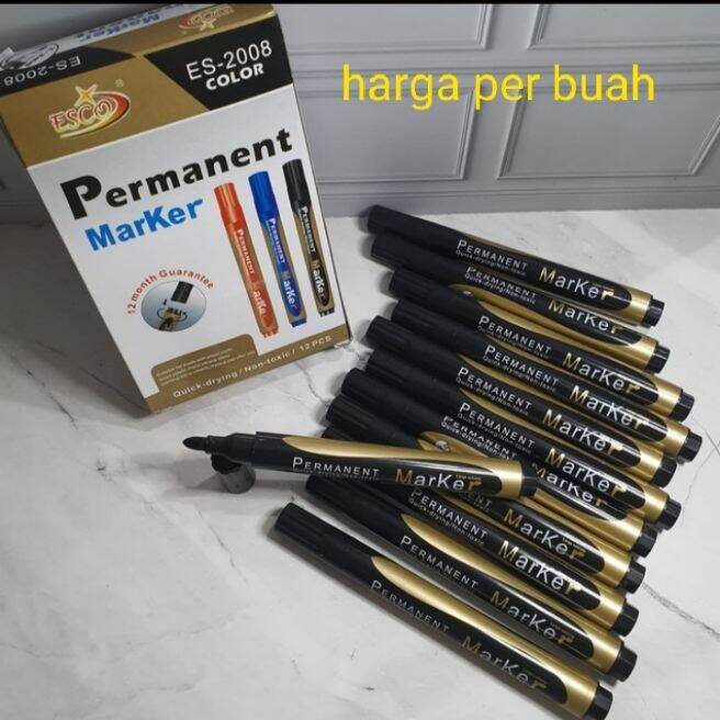 warna merah spidol permanent sepidol alat tulis | Lazada Indonesia