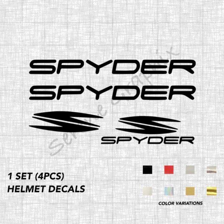 Spyder Helmet Decals set.⚘ | Lazada PH