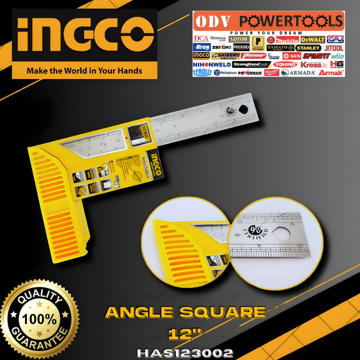 Ingco HAS123002 12" Angle Square ~ ODV POWERTOOLS | Lazada PH
