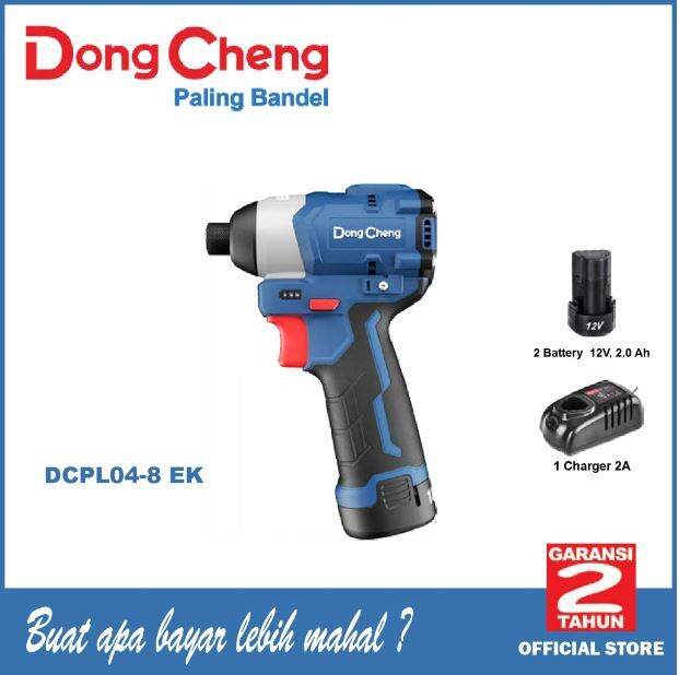 Dongcheng Dcpl04 8 Ek Cordless Brushless Impact Driver Mesin Obeng