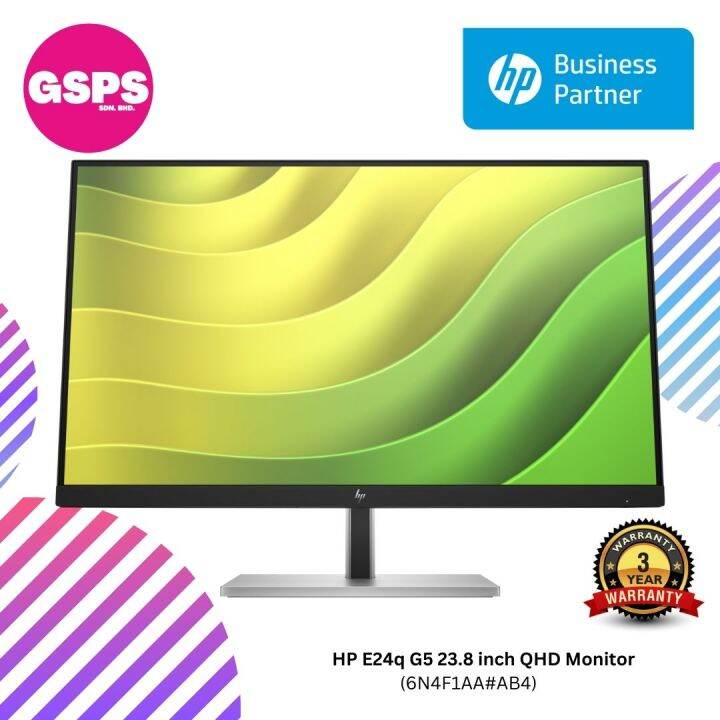 HP E24q G5 23.8 inch QHD Monitor (6N4F1AA#AB4) | Lazada