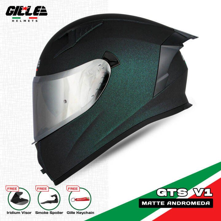 Gille 135 GTS SERIES V1 Andromeda Full Face Dual Visor Motorcycle ...