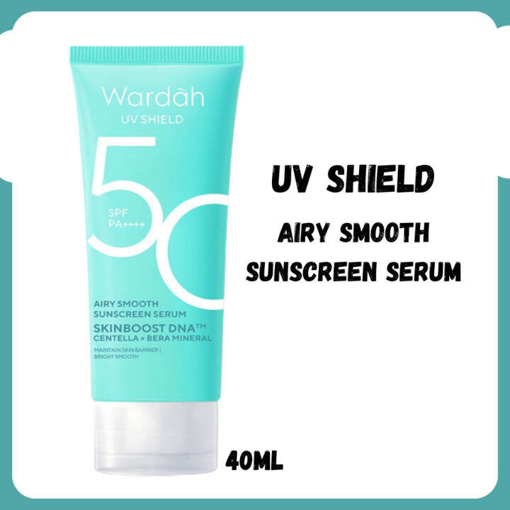 Wardah UV Shield Spf 50 PA++++ Airy Smooth Sunscreen Serum 40ml | Lazada Indonesia