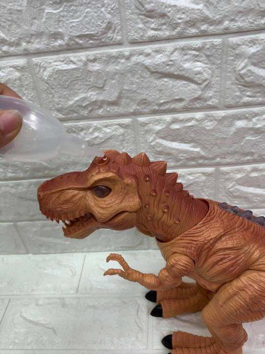 World Toy T-Rex Realistic Toy Led Light Up Movable with Roaring Sound ...