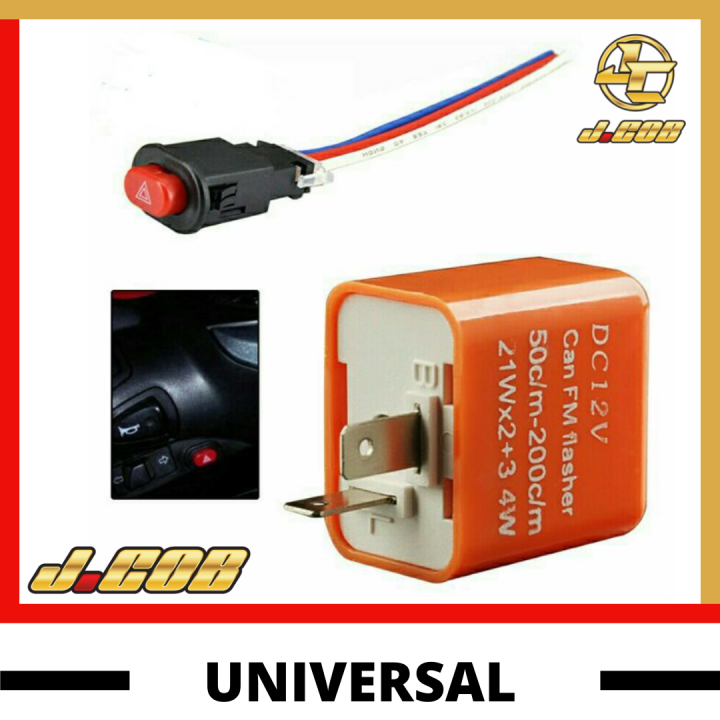 Hazard light double signal switch universal lc135 y15zr Rs150 Honda ...