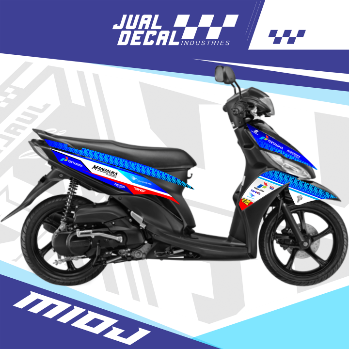 Stiker Motor Mio J Mandalika Livery Striping Sticker List Yamaha MIO-J ...