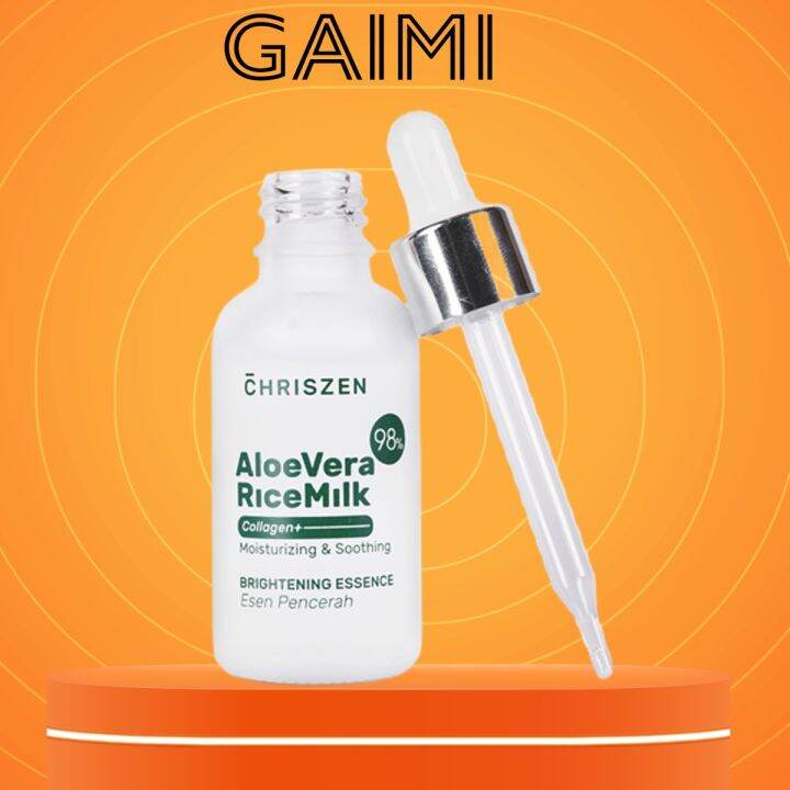 Chriszen 98% Aloe Vera & Rice Milk Collagen Plus Brightening Essence ...