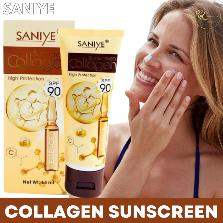 Saniye Sunscreen Cream Collagen Whitening Moisturizing High Protection SPF90 PA+++ | Lazada PH