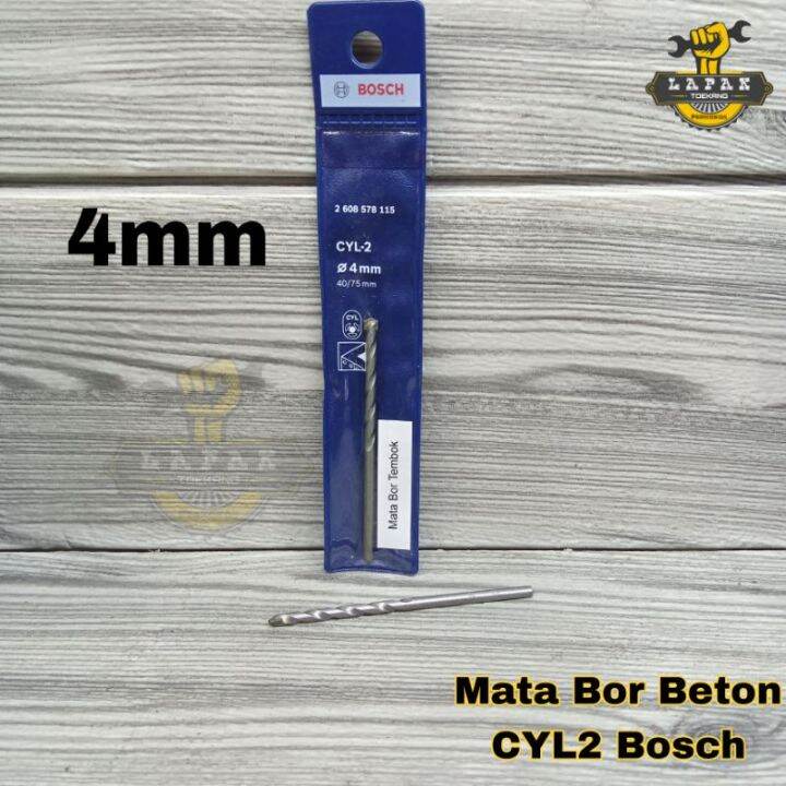 BOSCH Mata Bor Tembok Beton CYL-2 ukuran 4 mm | Masonry Drill Bosch ...